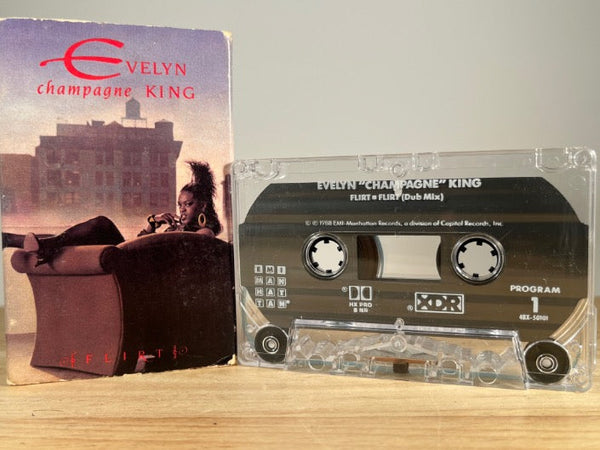 EVELYN "CHAMPAGNE" KING - flirt [cassingle] - CASSETTE TAPE – TAPEHEAD CITY
